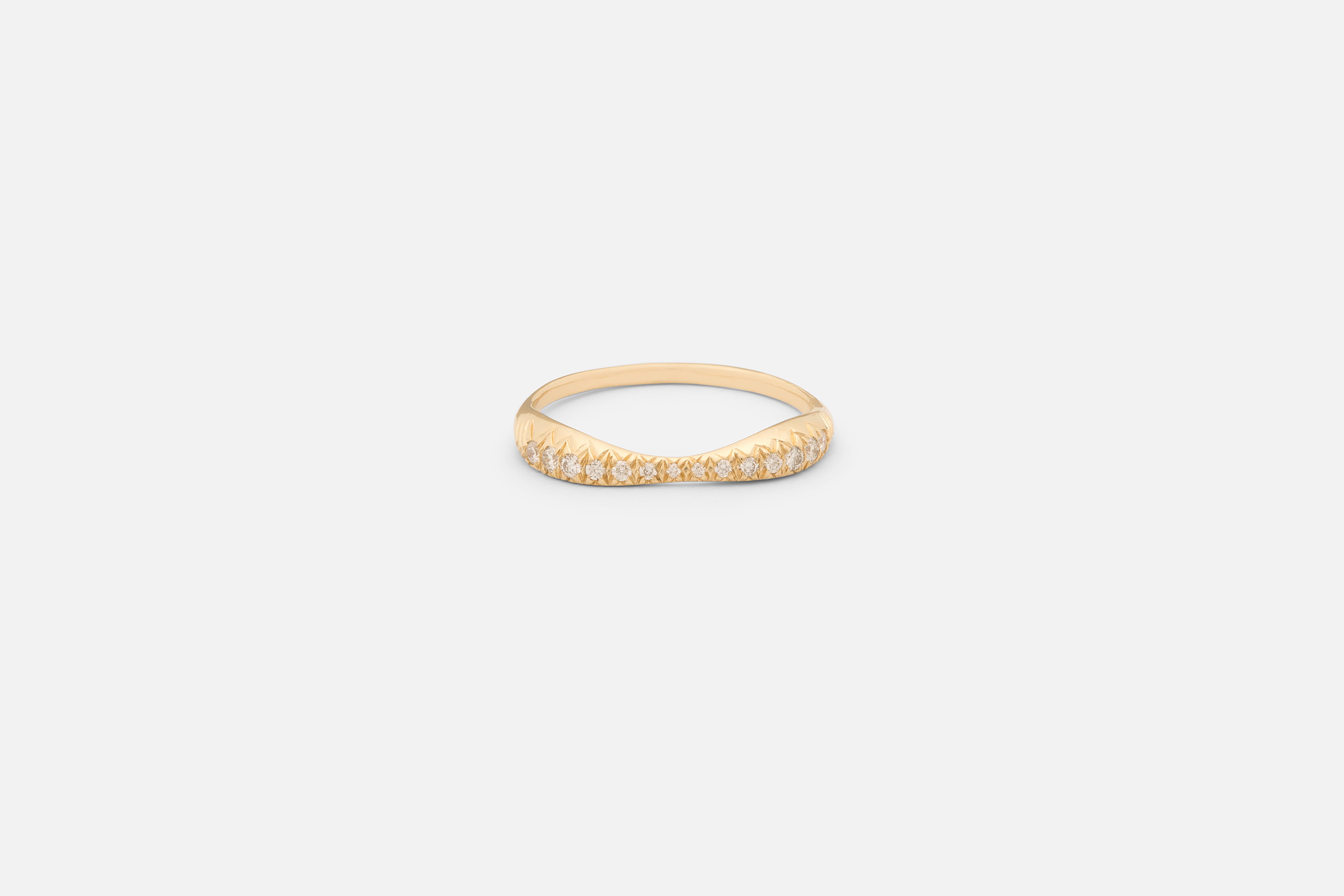 Pavé Double Peak Ring – Ochre Objects