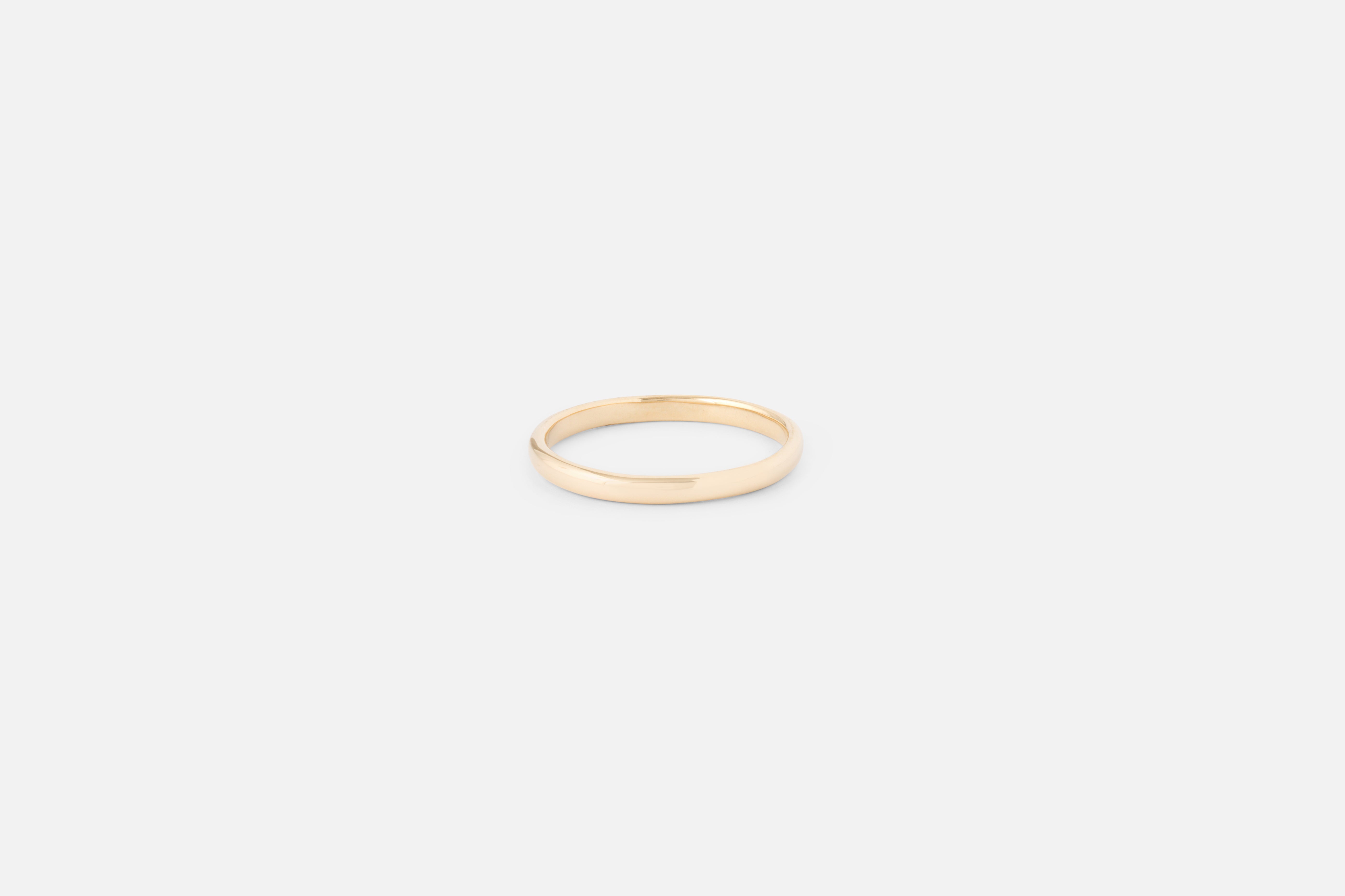 2mm Classic Half Round Band – Ochre Objects